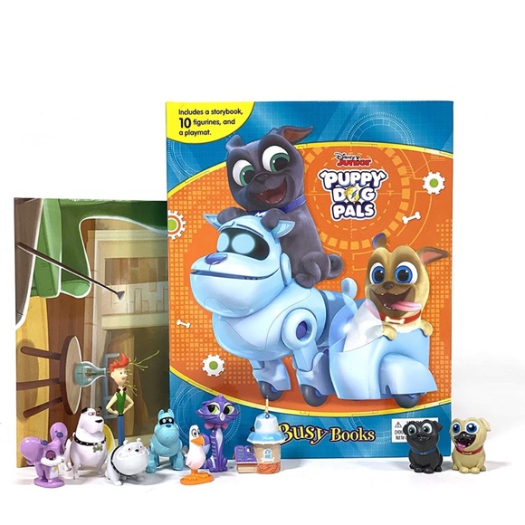 Disney | Toys | Disney Puppy Dog Pals My Busy Books Activity Set With ...